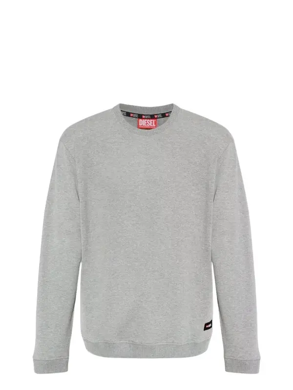 DIESEL® Willy-d-core Logo-patch Sweatshirt - Grey