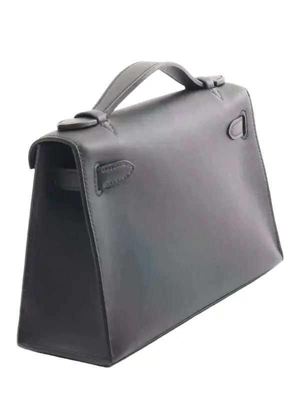Hermès 2024 Swift Kelly Pochette 22 Handbag - Black