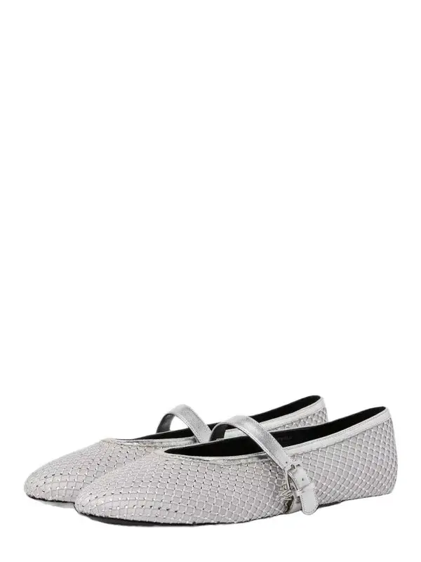Karl Lagerfeld Embellished Mary Jane Flats - Grey
