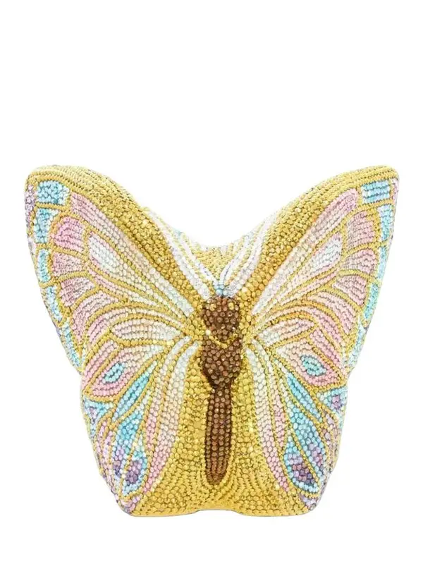 Judith Leiber Serafina Crystal-embellished Butterfly Clutch Bag - Yellow