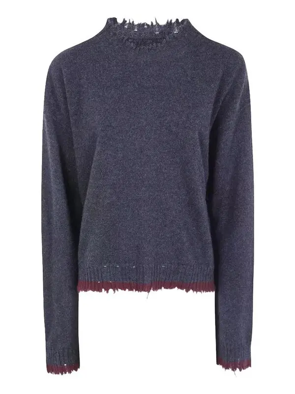 UMA WANG Cashmere Distressed Effect Sweater - Grey
