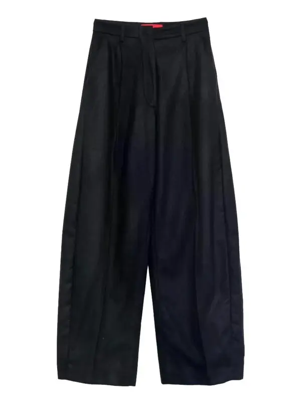 THELATEST Pleated Wide-leg Trousers - Blue