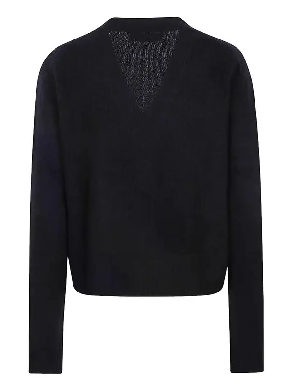 LISA YANG Button-fastening V-neck Cardigan - Blue