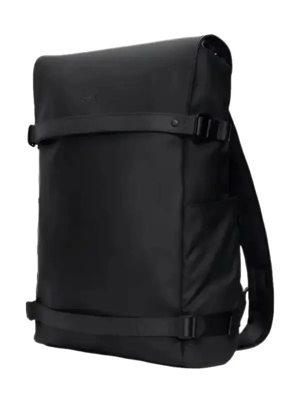 Rains Otg Buckle-fastening Flap-top Backpack - Black