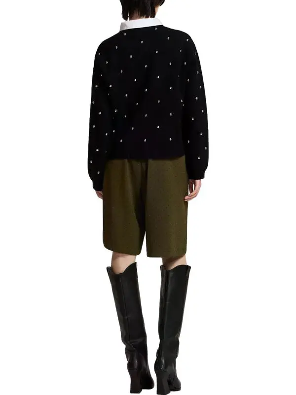 Essentiel Antwerp Klou Stud-embellished Sweater - Black