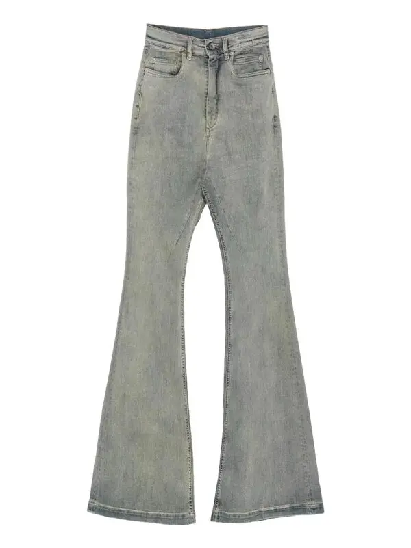 Rick Owens High-waisted Flared Jeans - Blue