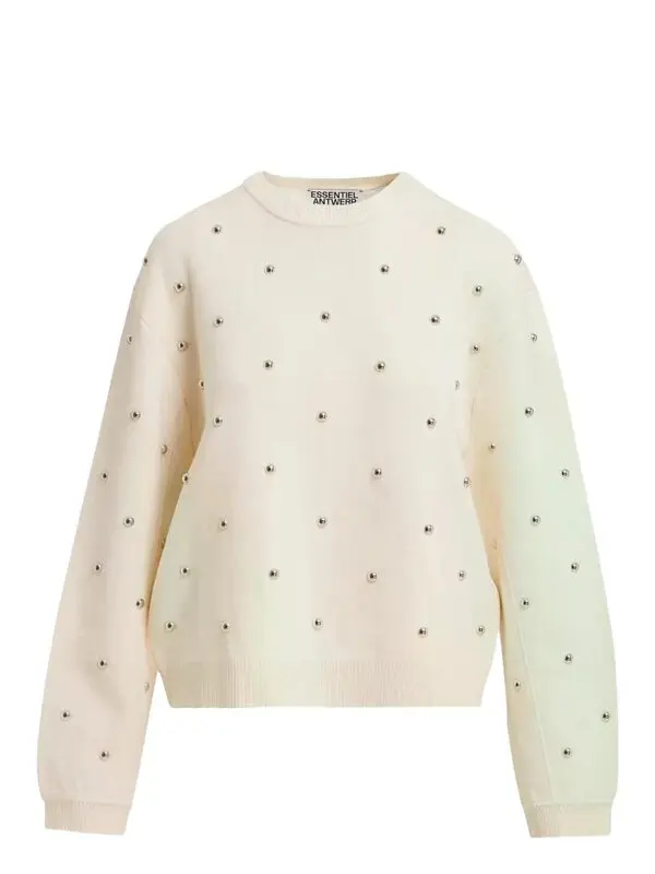 Essentiel Antwerp Klou Stud-embellished Sweater - Neutrals