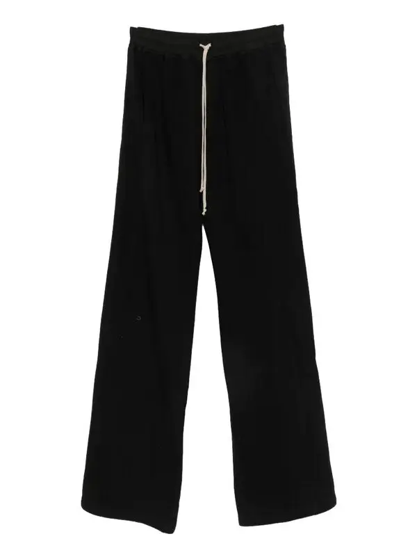 Rick Owens Wide Pusher Press-stud Track Pants - Black