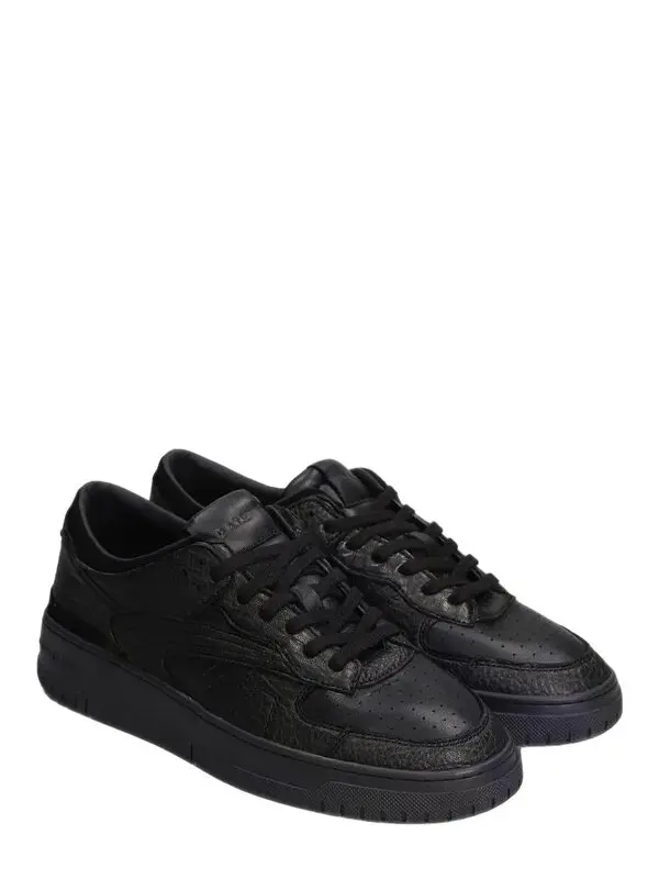 D.a.t.e. Torneo Panelled Leather Sneakers - Black