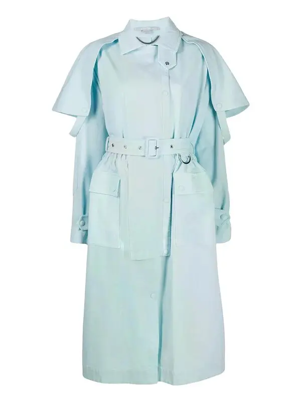 Stella McCartney Belted Shirt Dress - Blue