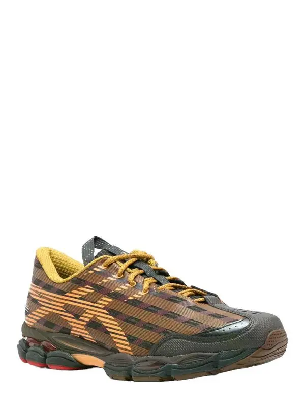 Asics Gel-s Checked Lace-up Sneakers - Brown