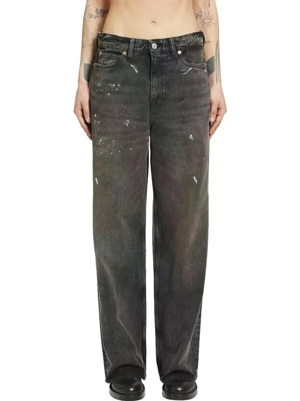 Our Legacy Full Cut Paint Jeans - Grey