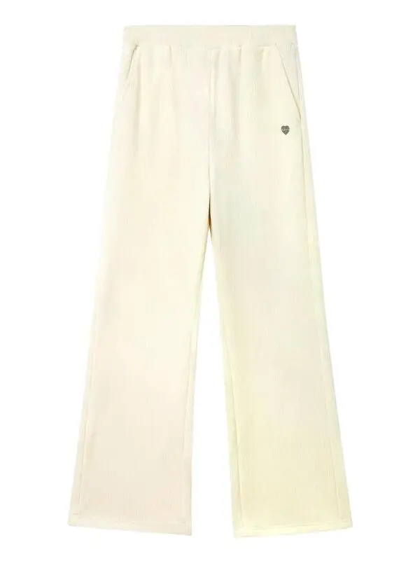 CHOCOOLATE Corduroy Effect Wide-leg Trousers - Neutrals