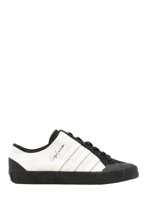 Y3 Panelled Signature Detail Sneakers - White