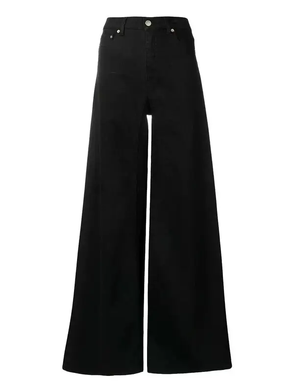 Alberta Ferretti Wide Leg Jeans - Black