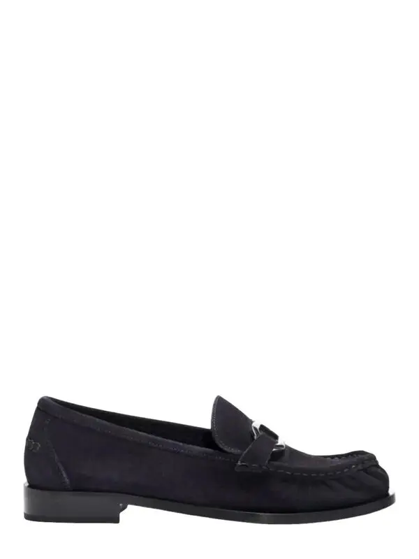 FERRAGAMO Gancini Ornament Moccasins - Blue