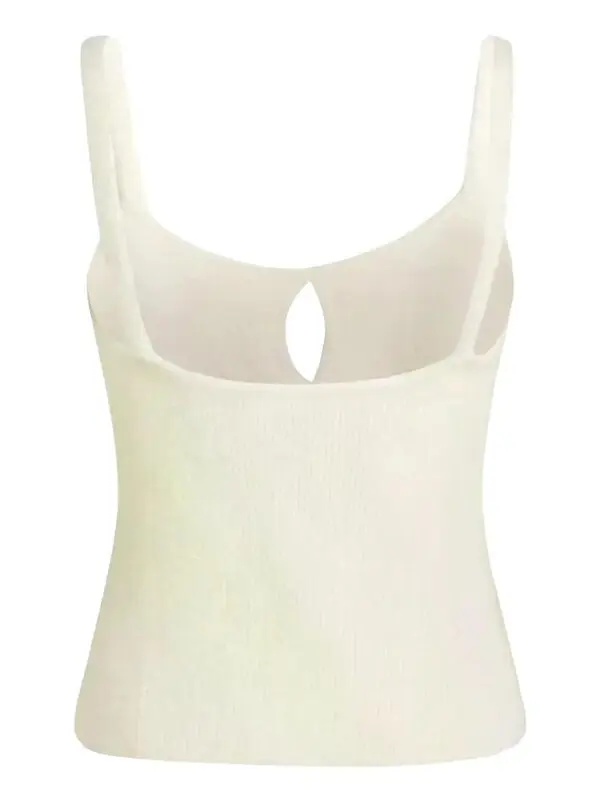 Karl Lagerfeld Fluffy Loungewear Tank Top - Neutrals