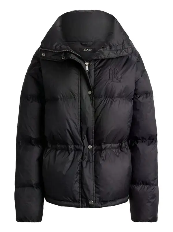 Ralph Lauren Quilted Funnel Neck Puffer Jacket - Black