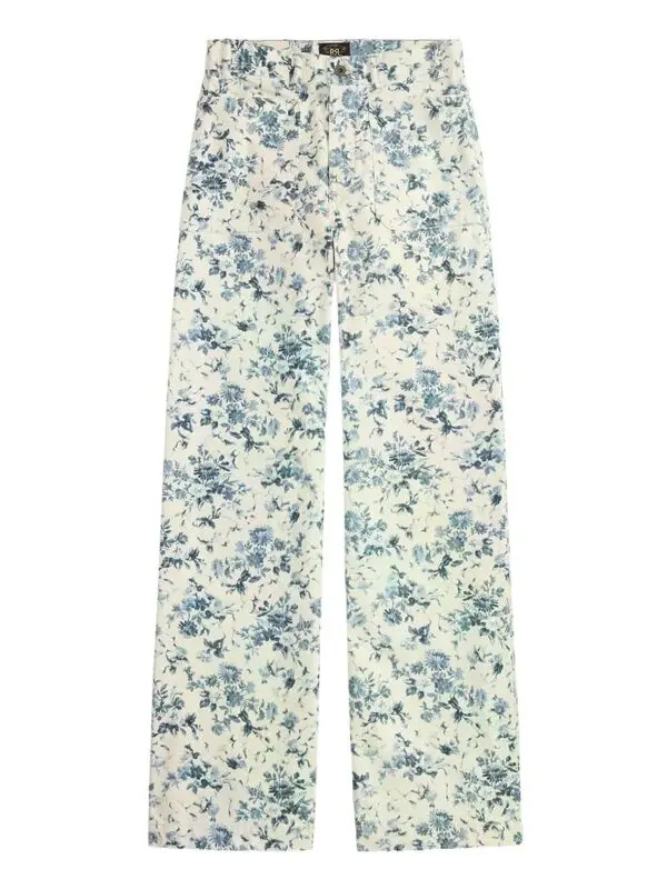 Ralph Lauren Floral-print Jeans - Neutrals
