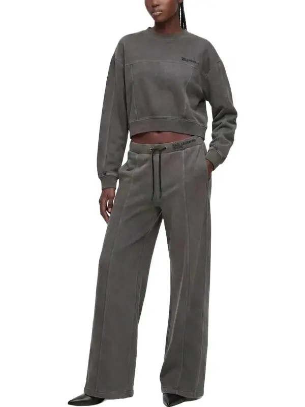 Karl Lagerfeld Relaxed Washed Sweatpants - Grey
