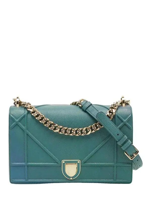 Dior 2016 Medium Diorama Cannage Shoulder Bag - Blue