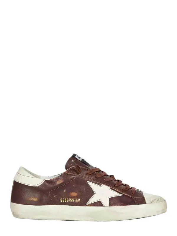 GOLDEN GOOSE Super-star Distressed-effect Sneakers - Brown