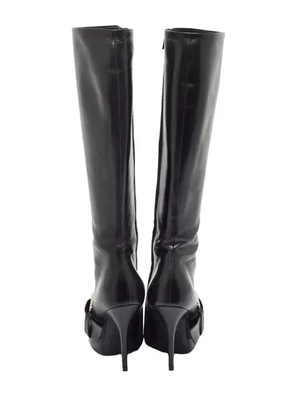 Balenciaga Knife Belted Knee-high Boots - Black