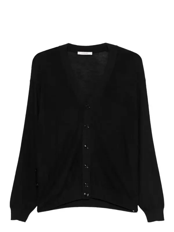 LEMAIRE Wrap-style Cardigan - Black