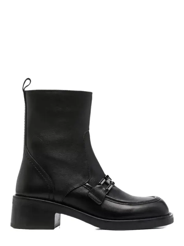 SERGIO MORETTI FIRENZE Chain-link Ankle Boots - Black