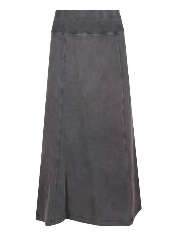 MARANT ETOILE Faded Effect Panelled Midi Skirt - Grey