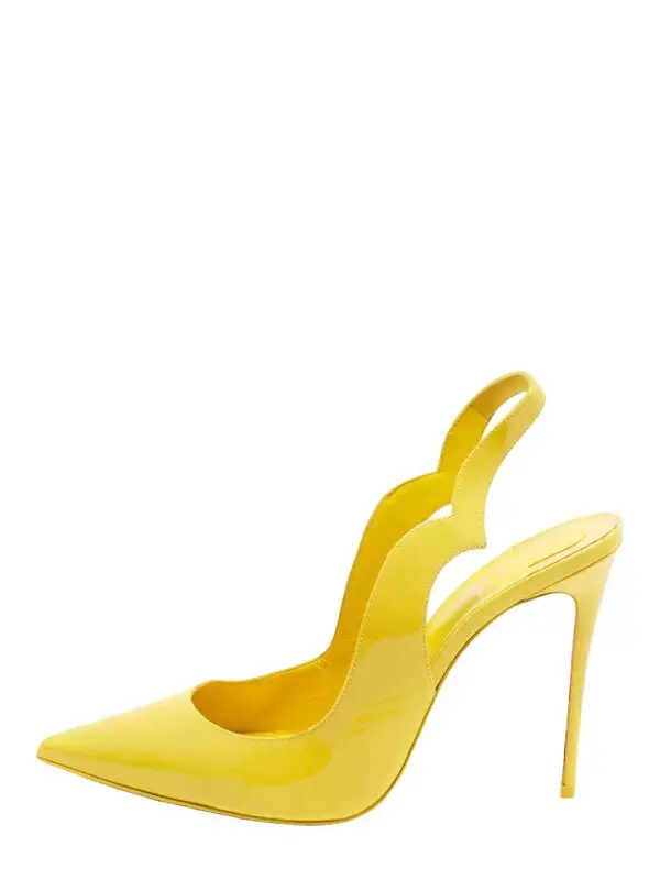 CHRISTIAN LOUBOUTIN Hot Chick Wave-edge Pumps - Yellow
