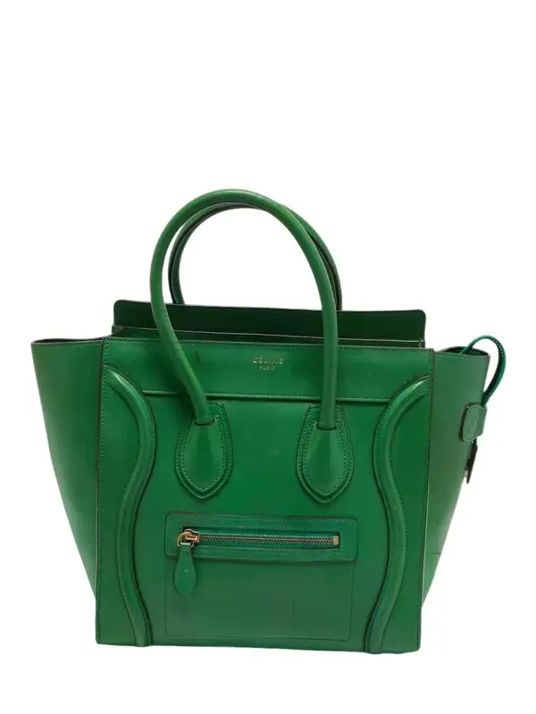 Celine Micro Luggage Tote Bag - Green