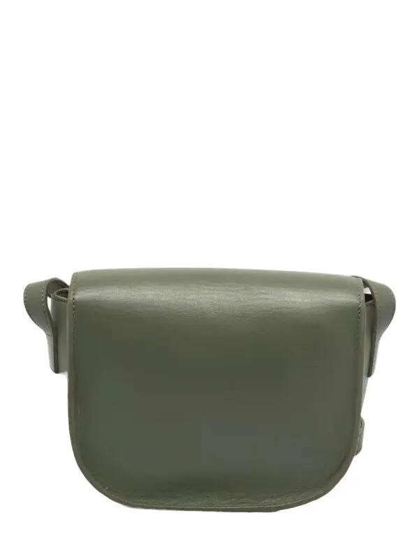 Celine 2022 Triomphe Folco Crossbody Bag - Green