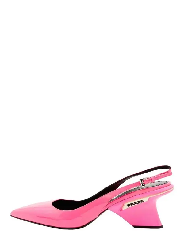 Prada Pointed-toe Slingback Pumps - Pink