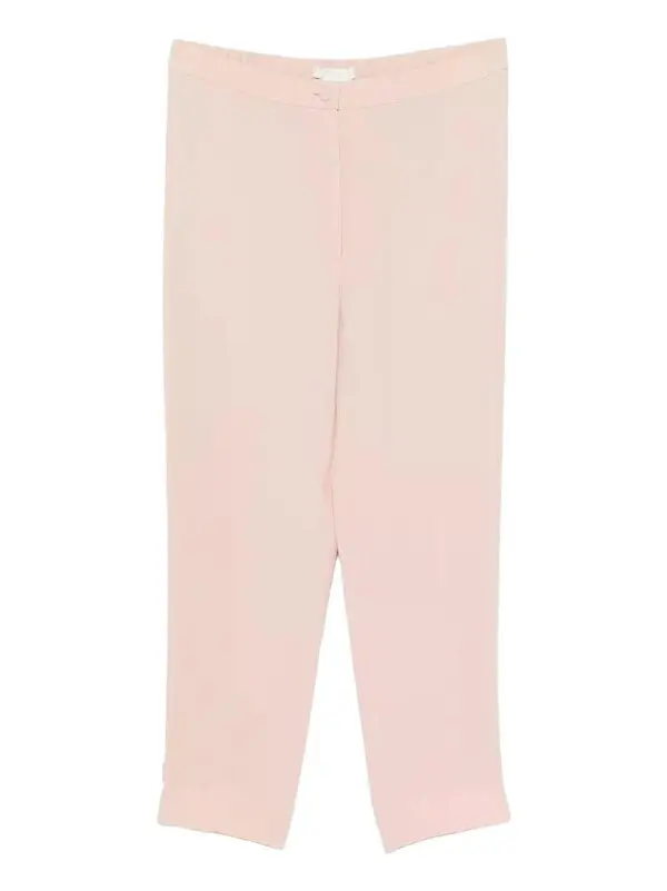 Marina Rinaldi Tailored Trousers With Elasticated Waistband - Pink