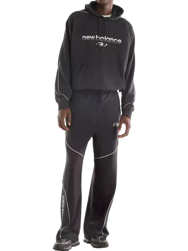 NEW BALANCE Trackside French-terry Crew Hoodie - Black