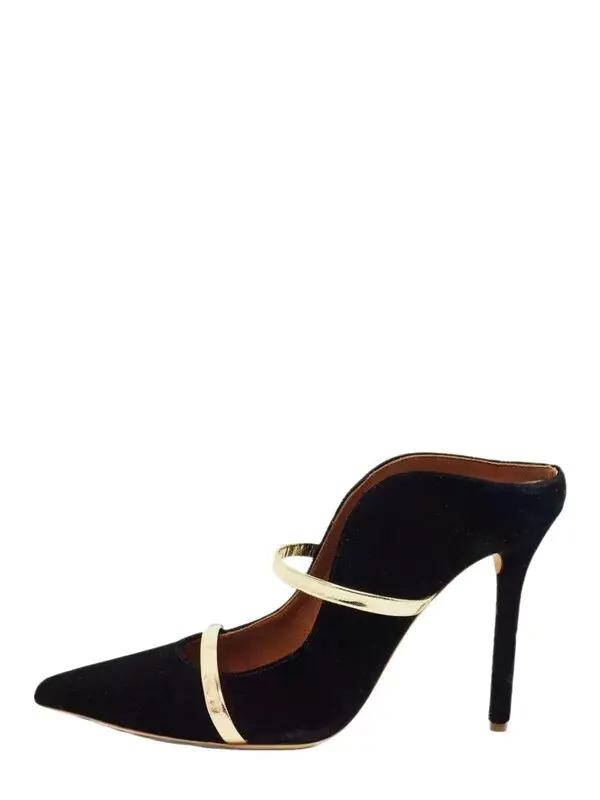 MALONE SOULIERS Maureen Velvet Pumps - Black