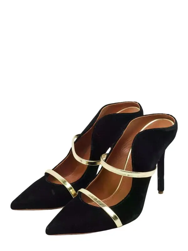 MALONE SOULIERS Maureen Velvet Pumps - Black