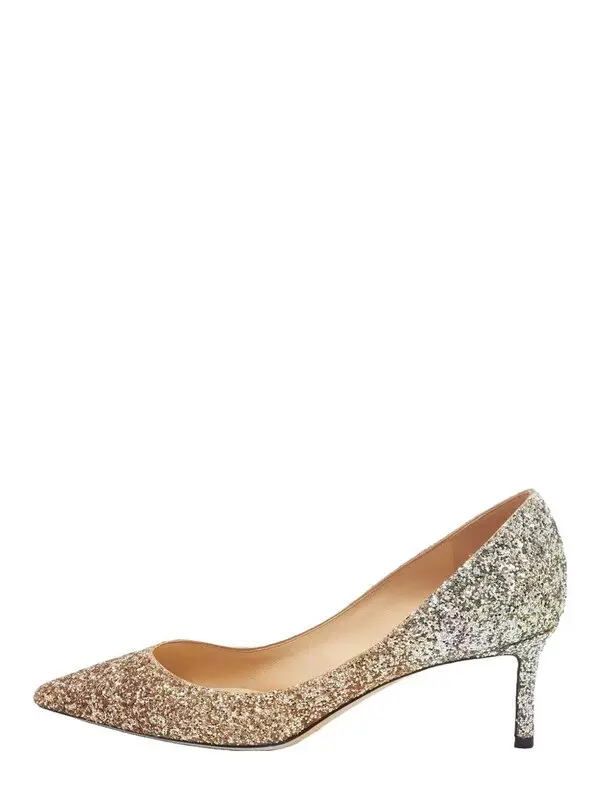JIMMY CHOO Romy Glitter Pumps - Gold