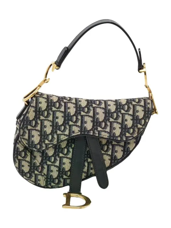 Dior 2018 Mini Saddle Oblique Shoulder Bag - Blue