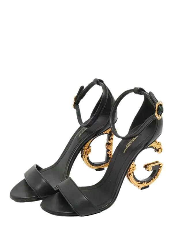 Dolce & Gabbana Keira Ankle Strap Sandals - Black