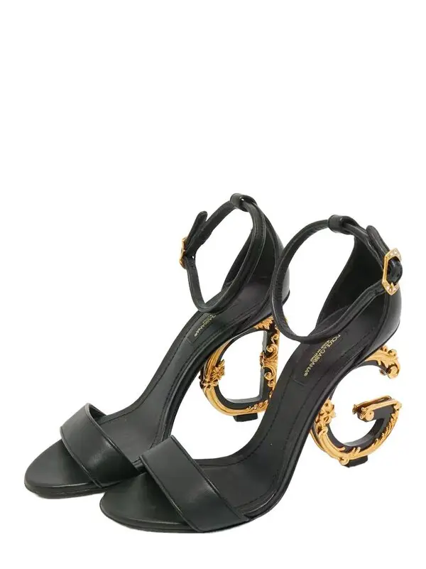 Dolce & Gabbana Keira Ankle Strap Sandals - Black