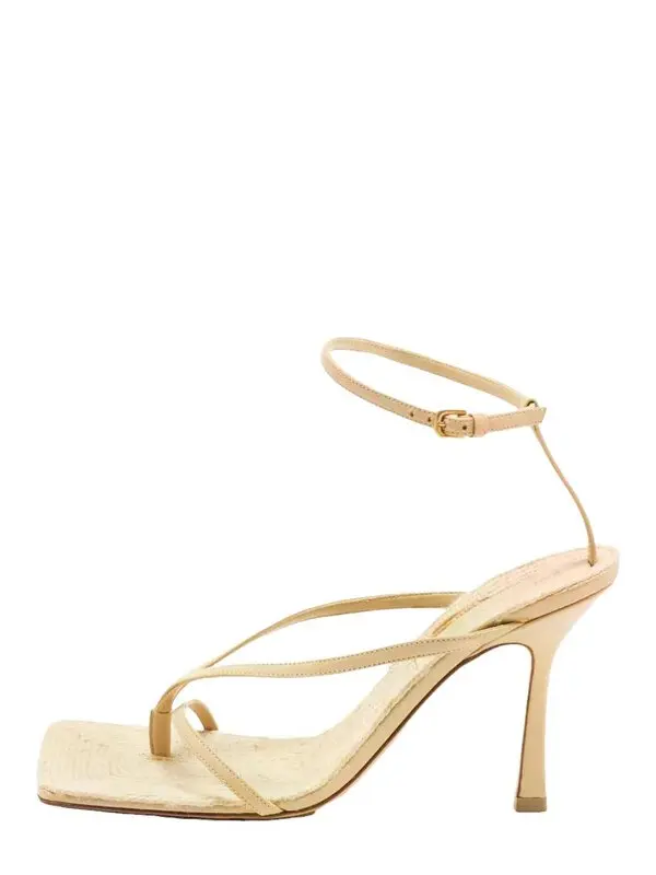 Bottega Veneta Stretch Heeled Sandals - Neutrals