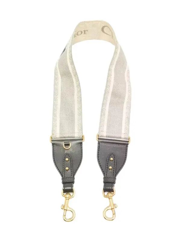 Dior Embroidered Shoulder Strap - Grey
