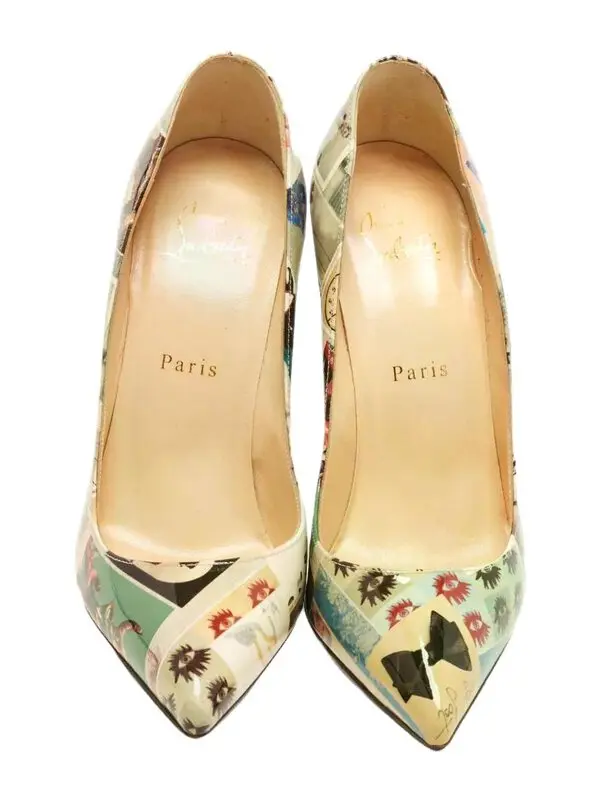 CHRISTIAN LOUBOUTIN So Kate Graphic-print Pointed Toe Stiletto Pumps - Neutrals