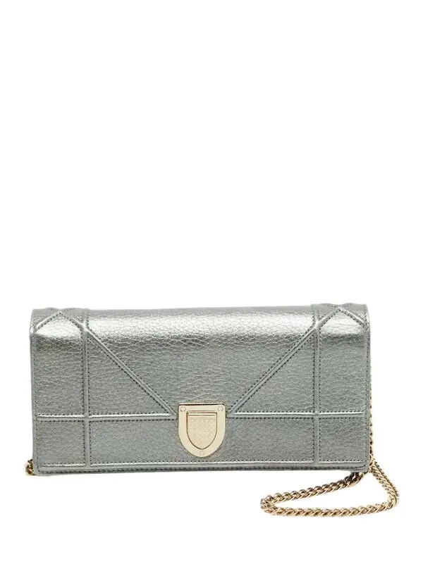 Dior Diorama Geometric Cross Body Bag - Silver