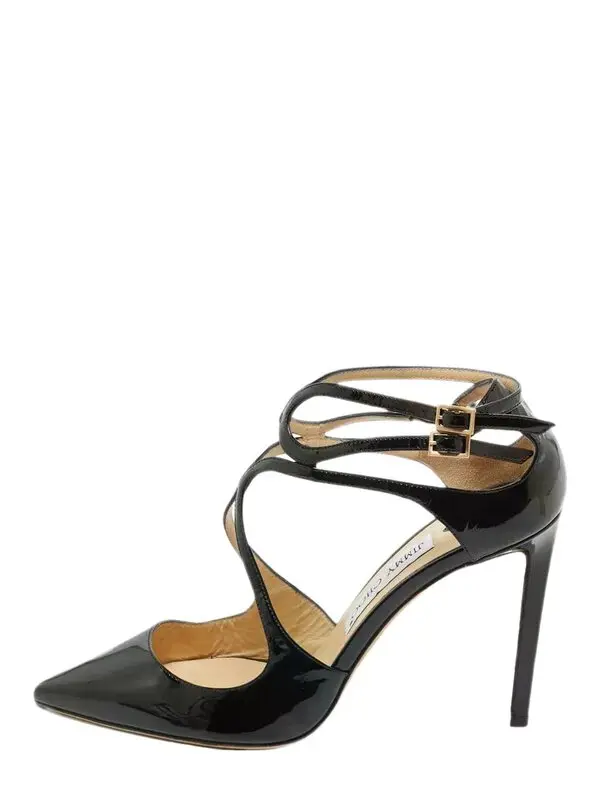 JIMMY CHOO Lancer Strappy Pumps - Black