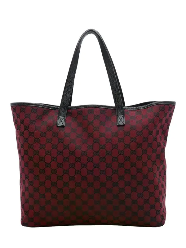 Gucci Gg Canvas Tote Bag - Red