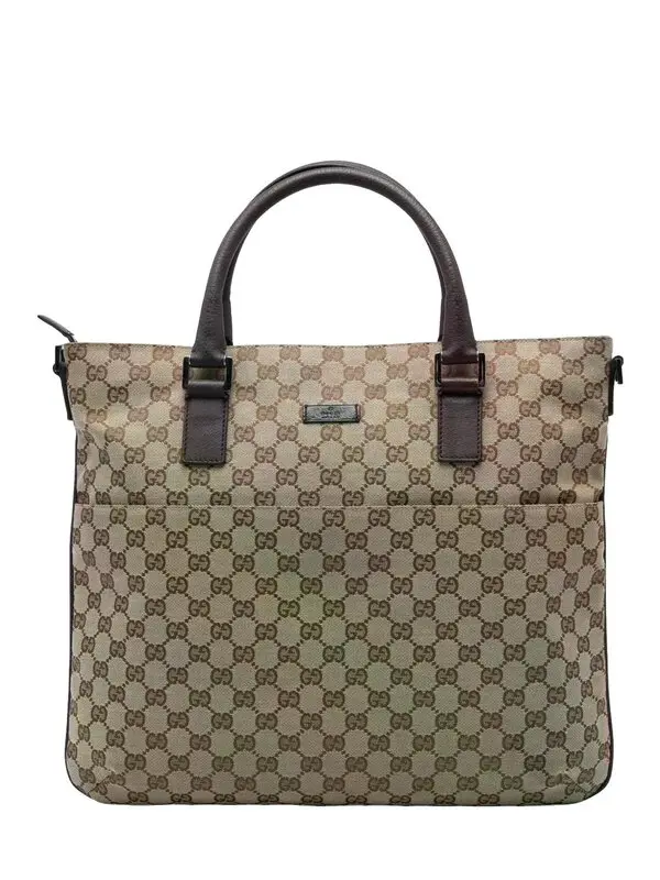 Gucci Gg Canvas Satchel - Neutrals