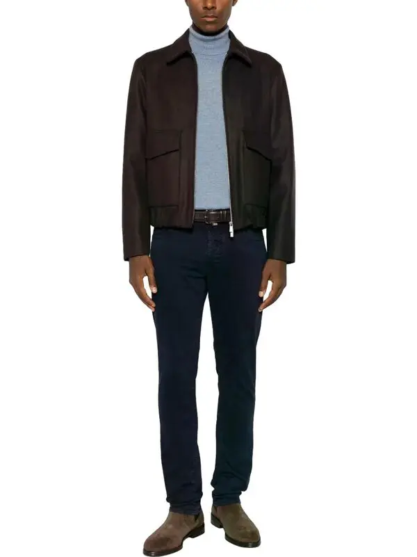 Jacob Cohen Logo-patch Slim-fit Jeans - Blue